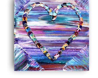 Heart painting | Etsy