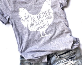 Chicken t shirt | Etsy