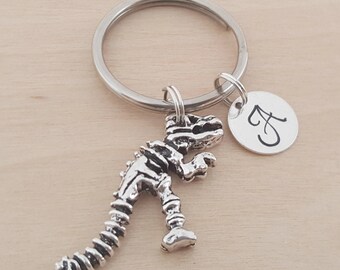 Dinosaur Keychain LARGE T-Rex Keyring Personalized Keychain