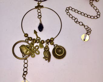 Multi charm necklace | Etsy