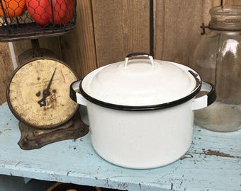 White enamelware | Etsy