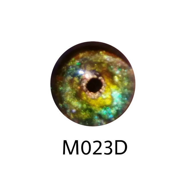 Kiln formed hand painted glass eyes high dome by GlassEyeSupply