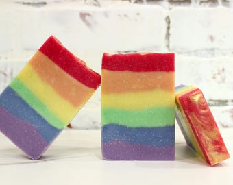 Rainbow soap | Etsy