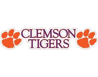 Clemson decal | Etsy