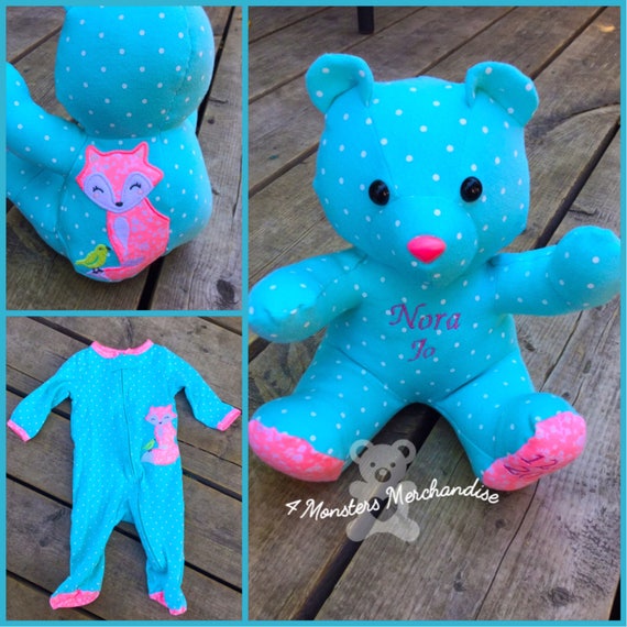 One Sleeper Memory Bear Keepsake Bear Memorial/ Personalized