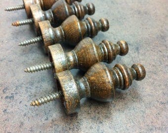 Wood finials | Etsy