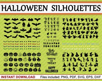 Halloween silhouette | Etsy