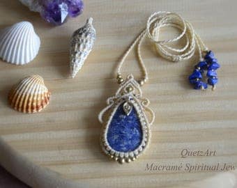 Macramé Spiritual Jewelry & Healing Crystals by QuetzArt on Etsy