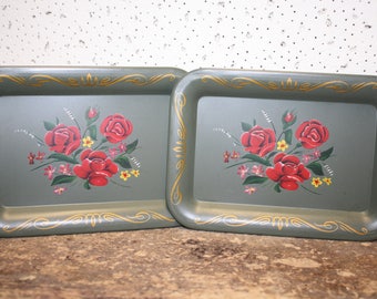 Vintage metal tray | Etsy