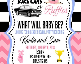 Gender reveal cars | Etsy
