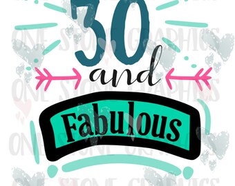 30th birthday svg | Etsy