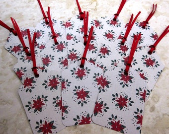 Red gift tags | Etsy