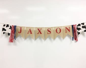 Cow print banner | Etsy