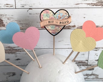 Map cake topper | Etsy