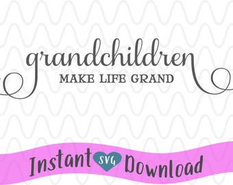 Grandchildren svg | Etsy