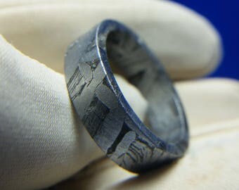 Meteorite ring | Etsy