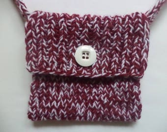 Mitred Square Bag Knitting Pattern Knitted Bag knitting