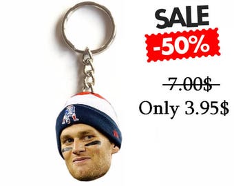 Tom Brady portrait counted Cross Stitch Pattern New England