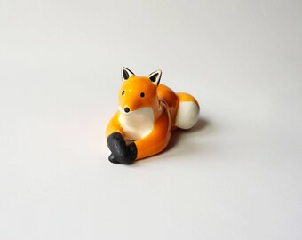 Ceramic fox | Etsy