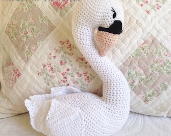 Crochet swan | Etsy