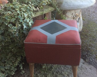 Vintage footstool | Etsy
