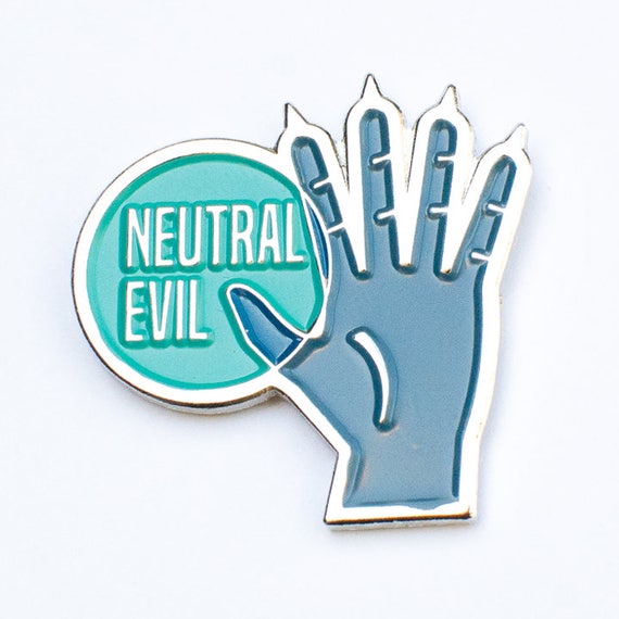 Neutral Evil RPG Alignment 1.25 Enamel Pin