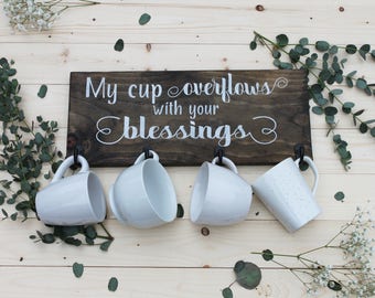 My Cup Overflows With Your Blessings DIY Printable Coffee