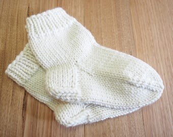 White wool socks | Etsy