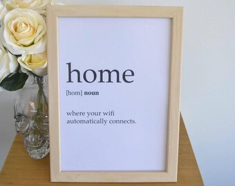 Definition print | Etsy