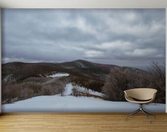 Mountain wall mural | Etsy