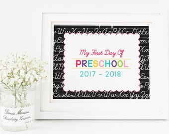 Preschool sign | Etsy