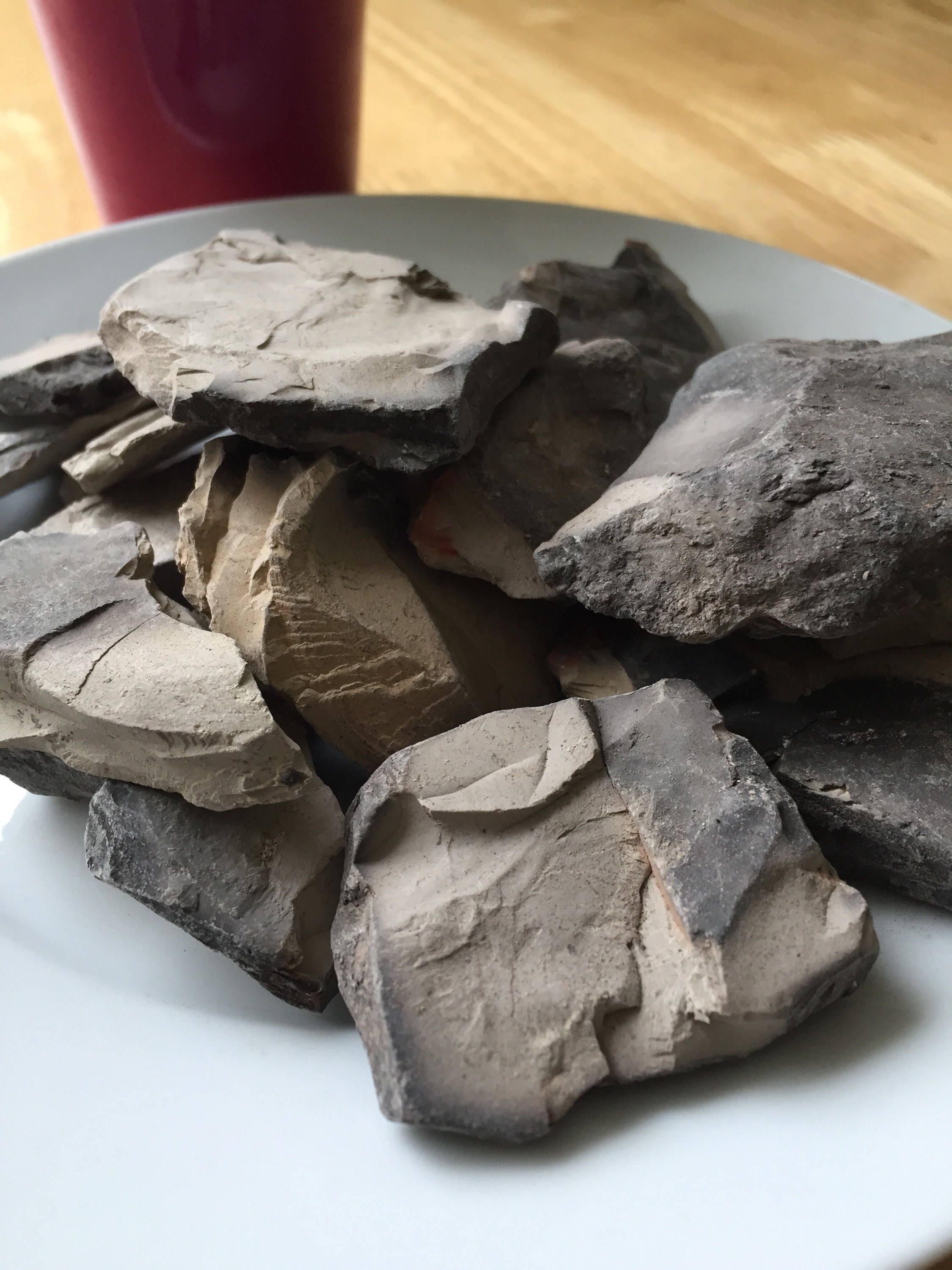 Indian Grey Roasted Clay Chunks