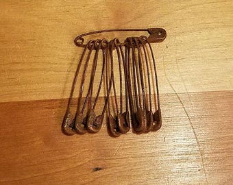 Rusty safety pin | Etsy