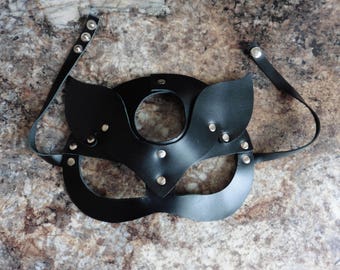 Leather mask | Etsy