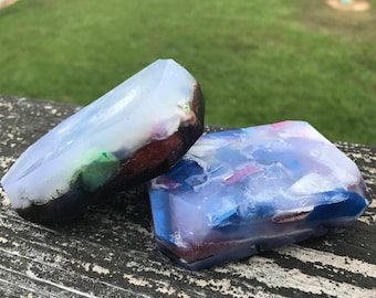 Gemstone soap | Etsy