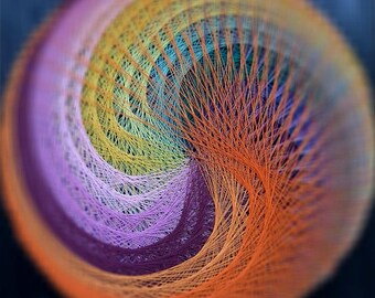 Geometric string art | Etsy