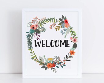 Welcome art print | Etsy