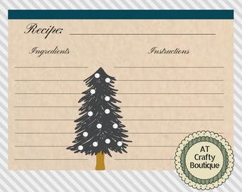 5x7 recipe cards | Etsy