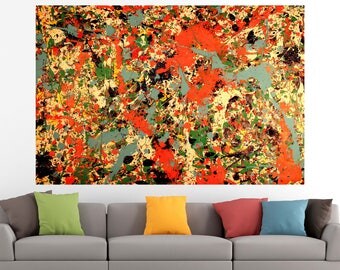 Jackson pollock art | Etsy