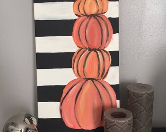 Stacked pumpkins | Etsy