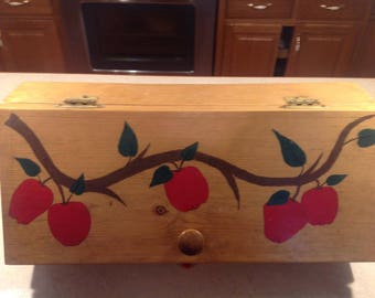 Wooden bread box | Etsy