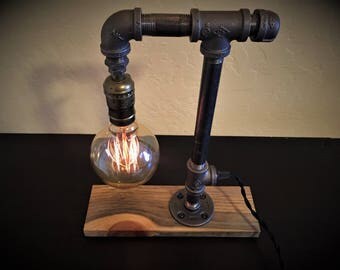 Gas pipe lamp | Etsy