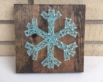 Snowflake string art | Etsy