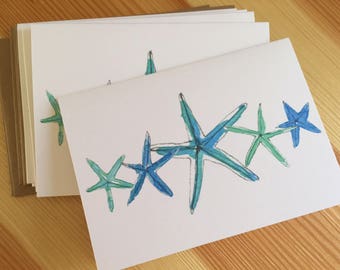 Starfish card | Etsy