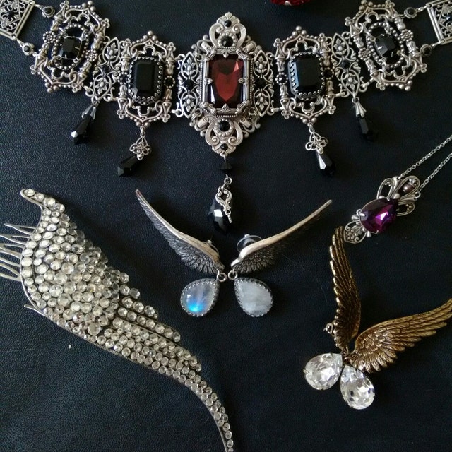 Victorian Gothic Jewelry Vintage Style Bridal Jewelry by Aranwen