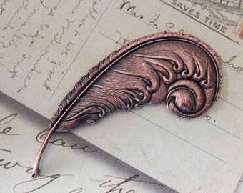 Curled feathers | Etsy