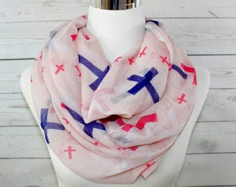 Cross scarf | Etsy