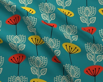Lotus fabric | Etsy