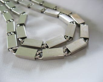Rectangle link chain | Etsy