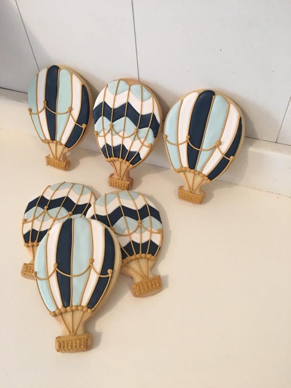 Hot Air Balloon Cookies - Half Dozen by Baked | Catch My Party